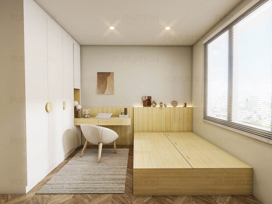 บิ้วอินห้องนอน BR005 – เฟอร์นิเจอร์และของตกแต่งบ้านออนไลน์ by FURNITMALL